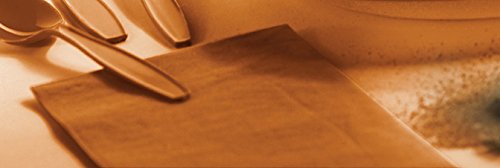 Creative Converting 323401 2PLY 1/8FLD Touch of Color 50-Count Dinner Napkins, 1/8 Fold, Pumpkin Spice, 6.5" x 6.5", Orange