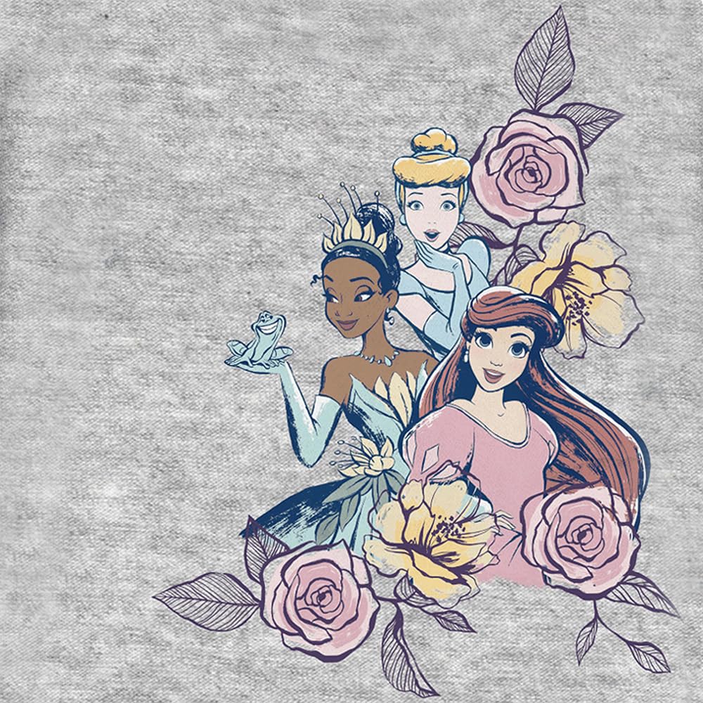 Disney Girls Princess Ariel Tiana Cinderella Skirt Set Sweatshirt And Tutu, Gray, 4T US