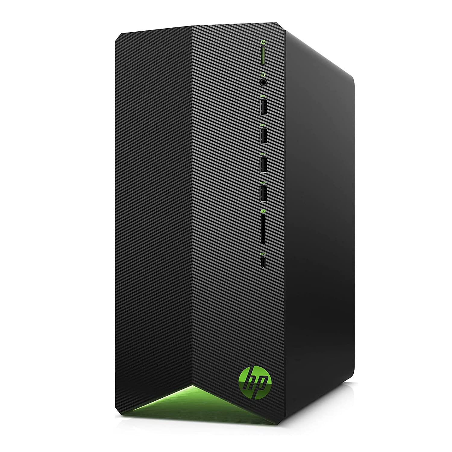 HP Pavilion Gaming Desktop PC, AMD Ryzen 7 5700G Processor, NVIDIA GeForce RTX 2060 Graphic, 32GB RAM, 1TB SSD + 1TB HDD, WiFi, Bluetooth, Windows 11 Pro,ARIMOOZ
