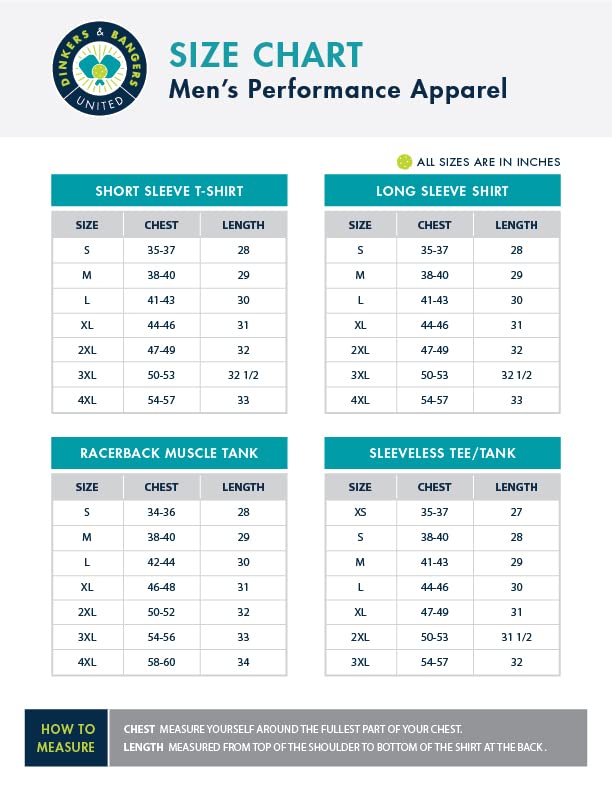 Dinkers & Bangers - Pickleball Court - Men's Performance Long Sleeve Shirt (as1, Alpha, m, Regular, Regular, Navy, M)
