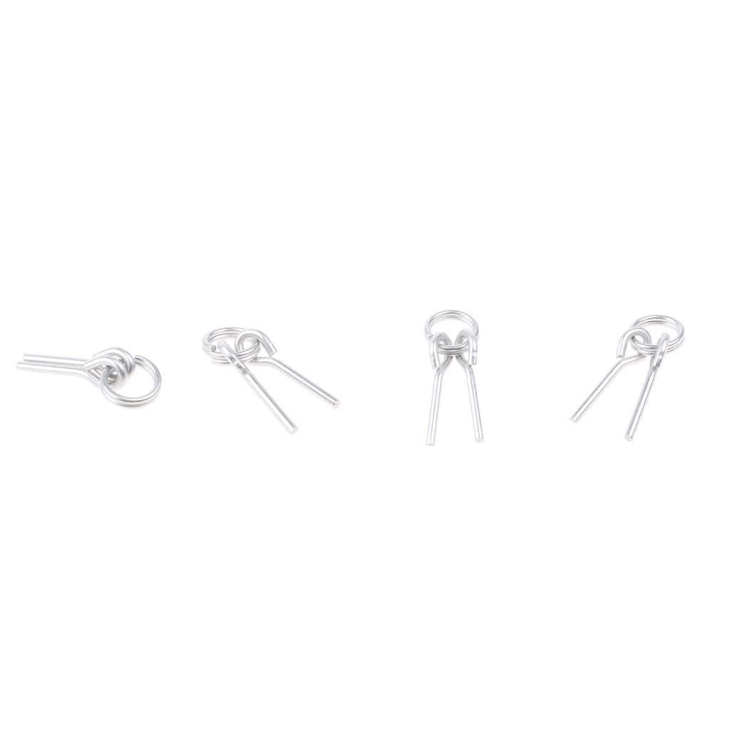 CUTICATE 4X Aluminum Alloy Tent Pole Rings & 2 Pins, Camping/Touring/Tent Awning Pole Repair Kit