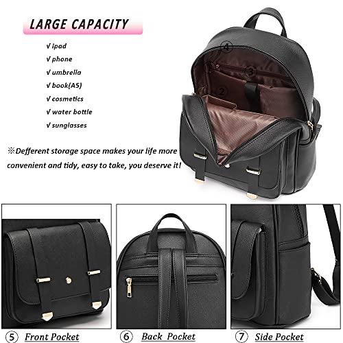 MACCINELO Girls Fashion Mini Leather Backpack Purse for Women Cute Small Backpack for Ladies Shoulder Bag over 5 years old