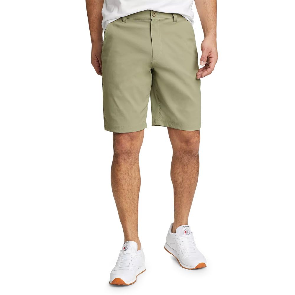 Eddie Bauer Men's Horizon Guide 10" Chino Shorts, Olive 34