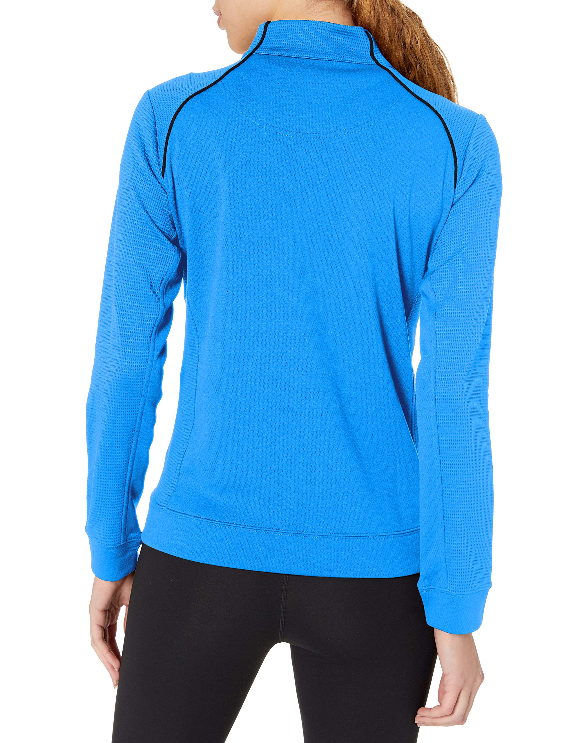 Cutter & Buck womens Cb Drytec Edge Full Zip Warm Up or Track Jacket, Digital/Black, Medium US