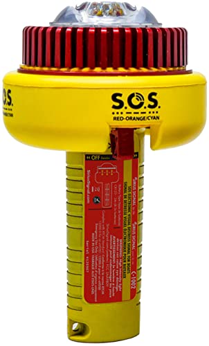 Sirius Signal C-1002 SOS Two-Color/Infrared LED Distress Signal with Daytime Distress Flag and Whistle β USCG Approved