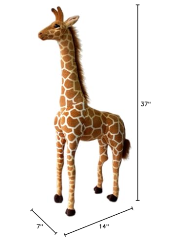 TAGLN Large Stuffed Animals Standing Giraffe Toys Plush Giant 37 Inches