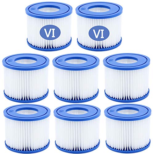IMee Type VI Spa Filter for Coleman, Pool Filter Pump, Hot tub Filters for SaluSpa, Pool Filter 8 PCS