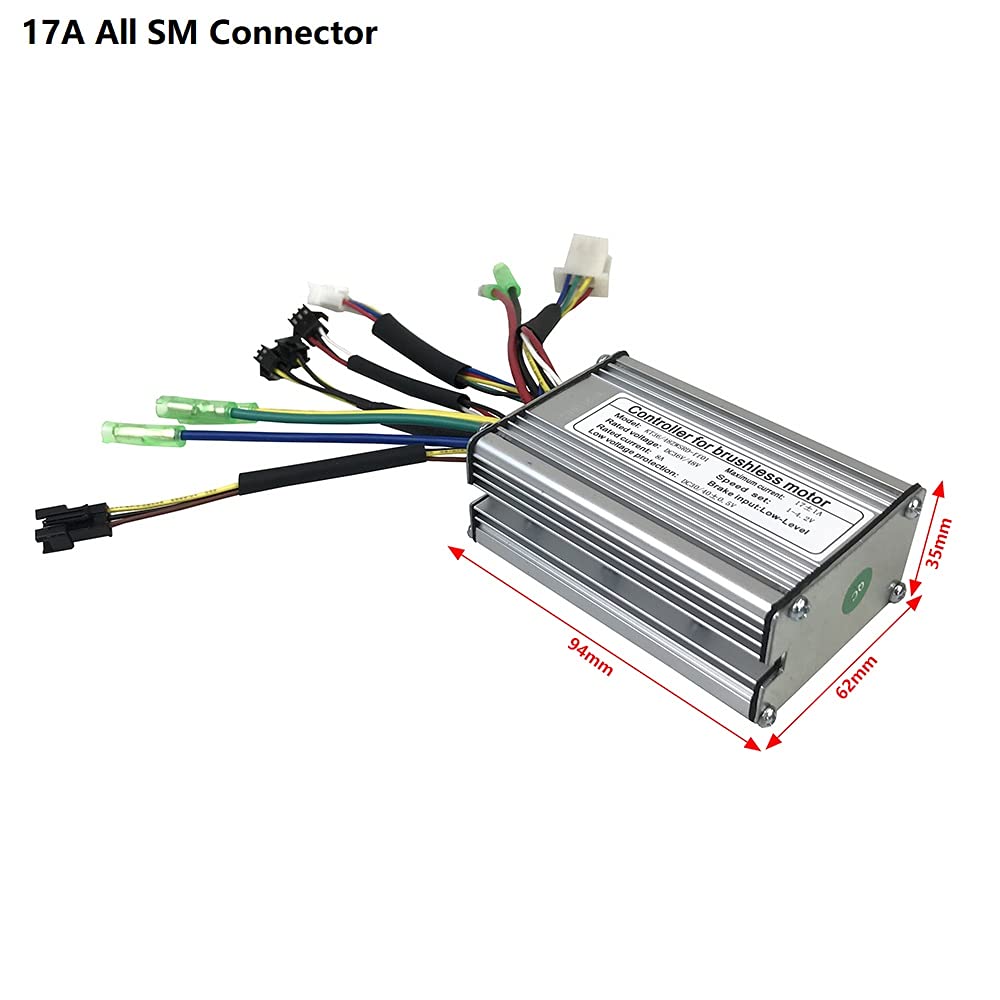 Ebike Control System kit KT System 17A Controller LED Display for 250W-350W Ebike Kit
