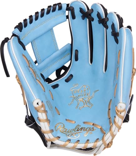 Rawlings | HEART OF THE HIDE R2G Baseball Glove | Right Hand Throw | 11.75" - Pro I-Web | Columbia Blue/Black