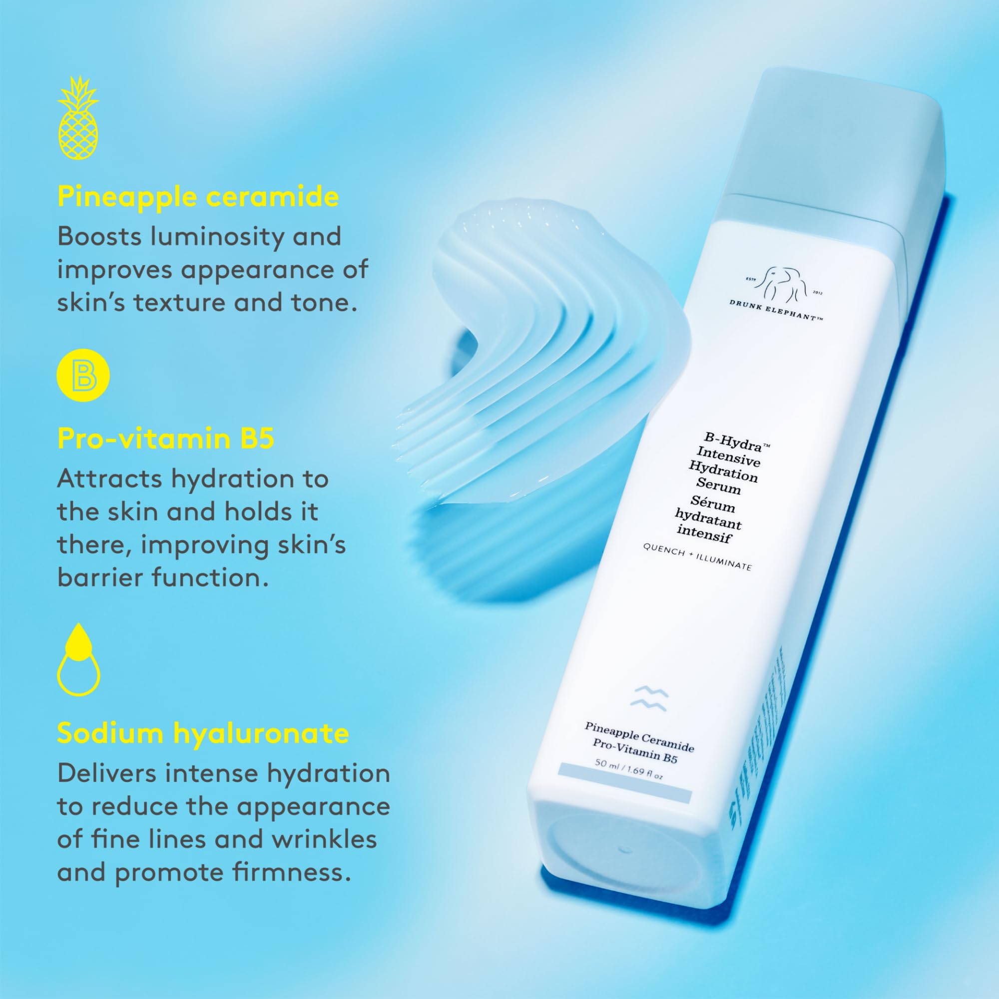 Drunk Elephant B-Hydra Intensive Hydration Serum .27 oz