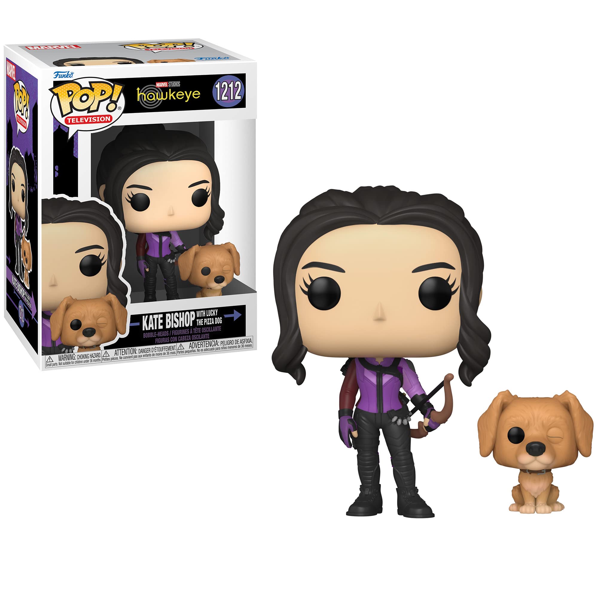 Funko Pop! TV: Marvel - Hawkeye Collectors Set - 4 Figure Set Includes: Hawkeye, Kate Bishop with Lucky The Pizza Dog, Maya Lopez, and Yelena (with Possible Chase Variant)