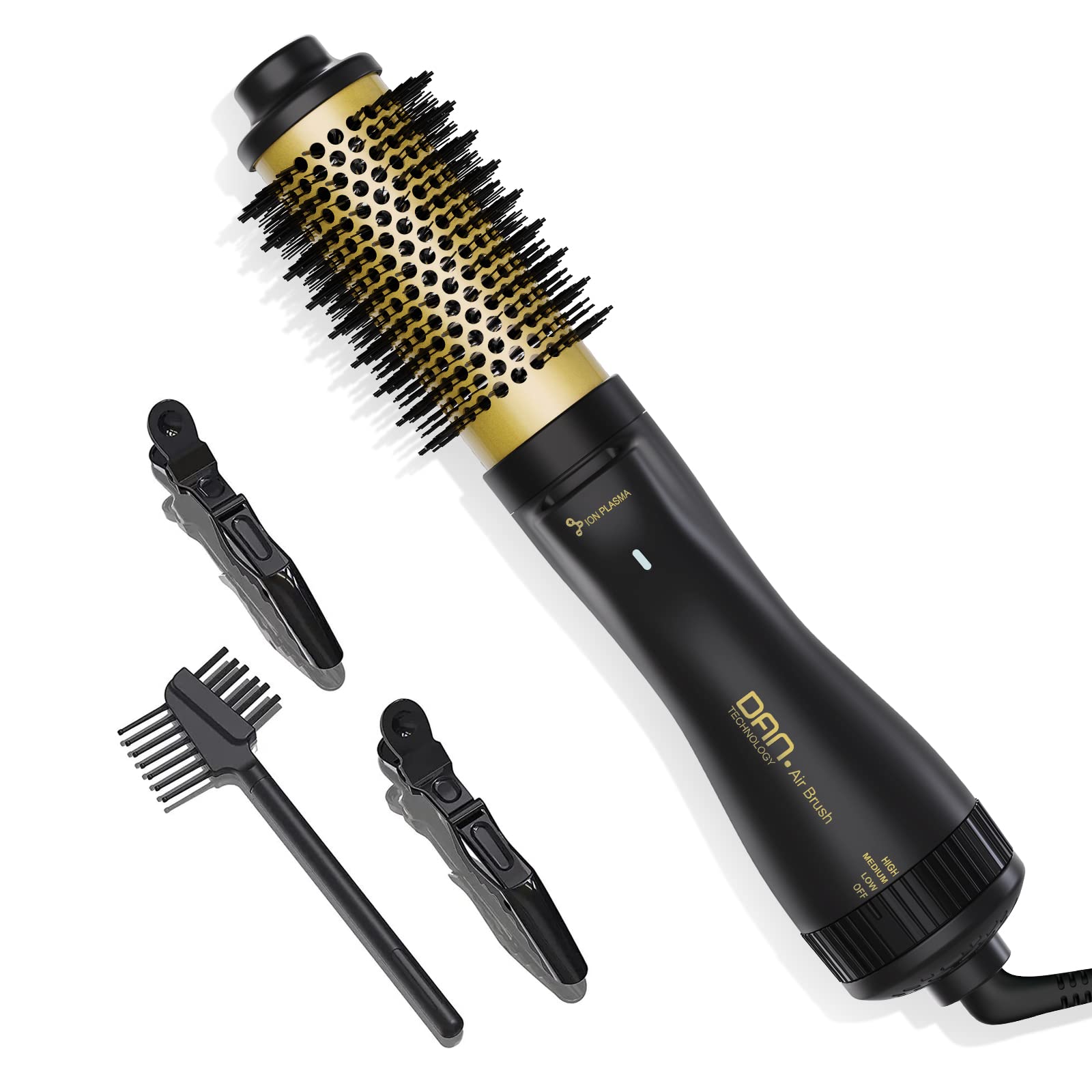 Hair Dryer Brush, Hot Air Brush Set & One Step Volumizer Plasma Technology Blow Dryer Brush for Fast Drying with Adjustable Temperature and Volumizing, Reduce Frizz and Static