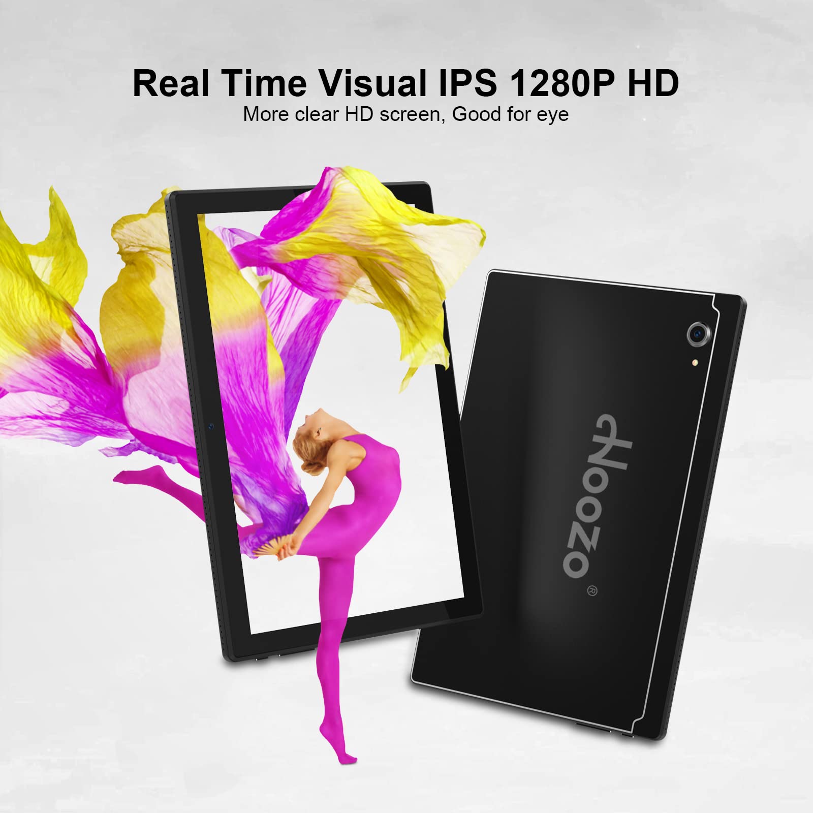 Hoozo Tablet 10 Inch 2023, 2GB and 3GB RAM, Android 10.0, Dual Camera, Supports Microsoft Office Software, Bluetooth, HD IPS Screen - 2PCS
