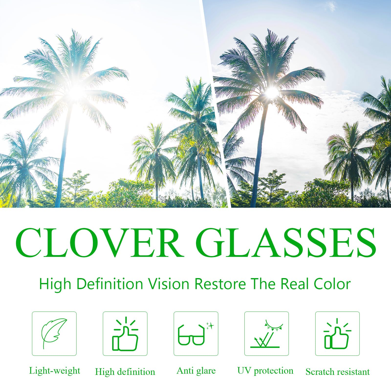 Ecally 3 Pairs St. Patrick's Day Glasses Green Square Rhinestone Sunglasses Oversized Disco Sunglasses Accessories for Women Men Irish Day Party Gift