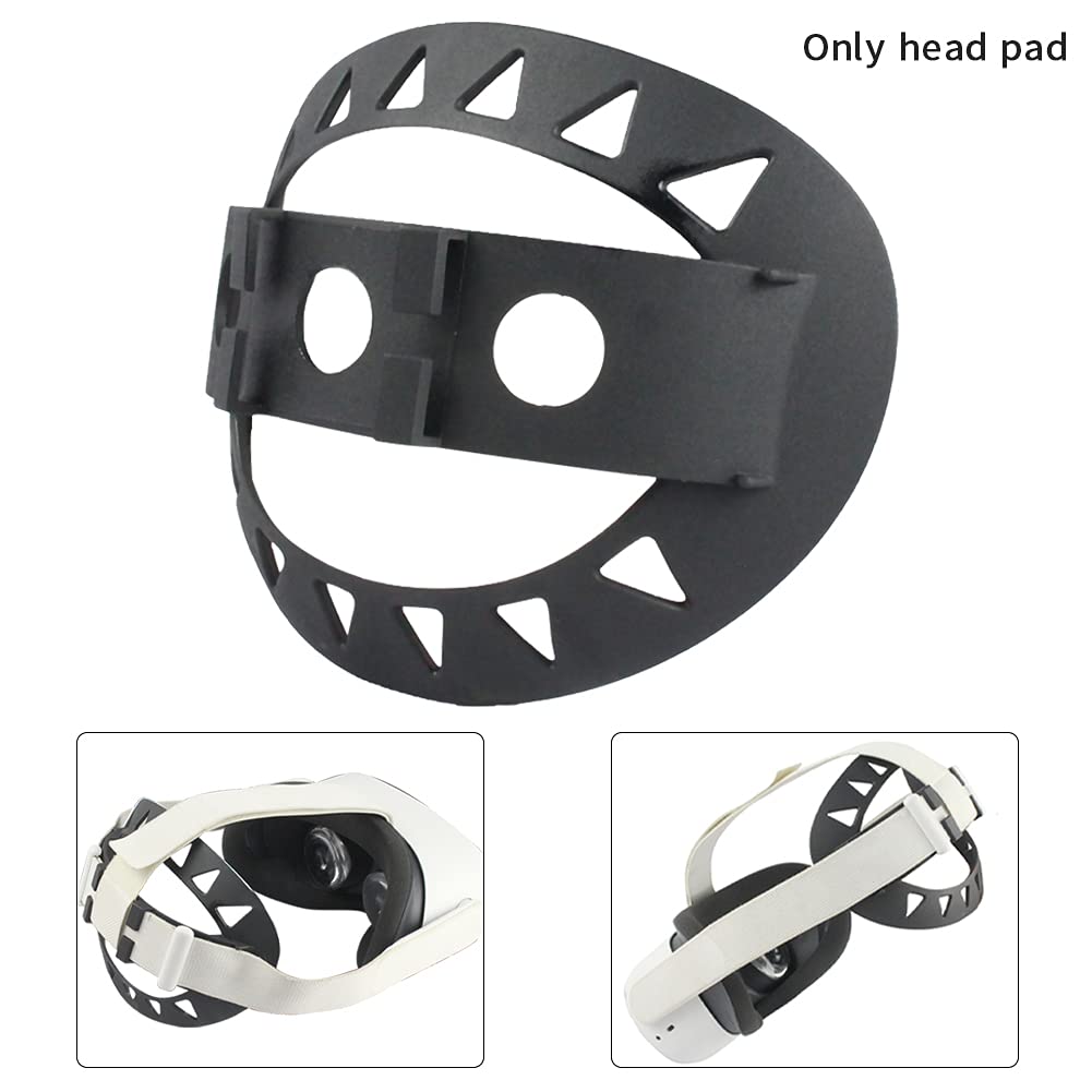 EKDJKK Professional Head Pad Headband Cushion Reduce Pressure Breathable Rear Cover Fit for Oculus Quest 2(Black)