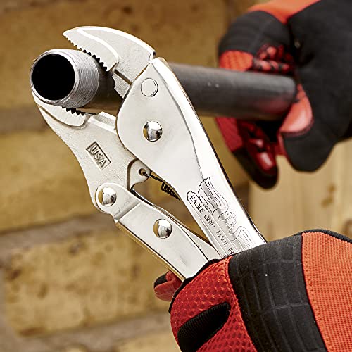Malco Eagle Grip LP10WC 10 in. Curved Jaw Locking Pliers with Wire Cutter