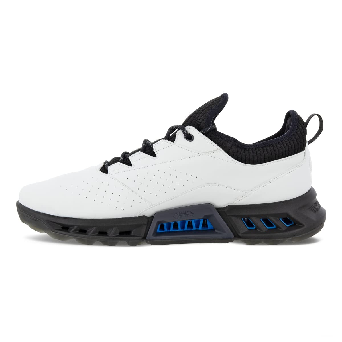 ECCO Men's Biom C4 Gore-TEX Waterproof Golf Shoe, White/Black, 8-8.5