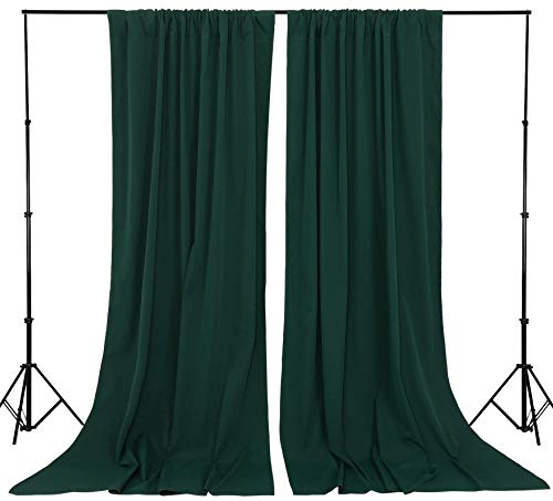 Polyester Backdrop Green Backdrop Curtain for Parties Photo Backdrop 10x8Ft Wedding Baby Shower Photography Background Photo Decor