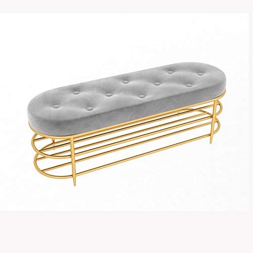 LDCHNH Shoe Stool with 2 Layers Shoe Rack Shelf Sofa Cushion Entrance Door Shoe Cabinet Shoe Stool Storage Stool (Color : D)