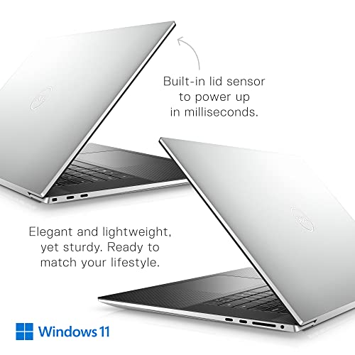 Dell XPS 17 9710, 17 inch UHD+ Touchscreen Laptop - Intel Core i9-11900H, 32GB DDR4 RAM, 1TB SSD, NVIDIA GeForce RTX 3060 6GB GDDR6, Windows 11 Pro - Platinum Silver with Pro Support