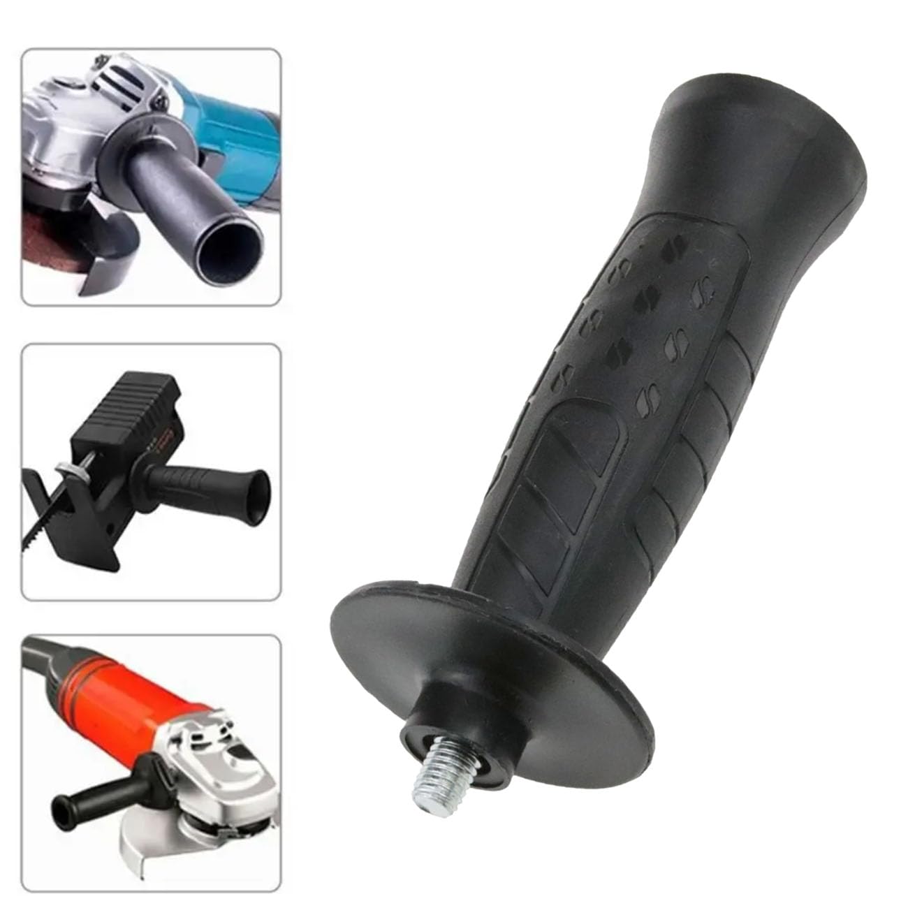 Mfingey 8mm Thread Angle Grinder Grinder Sander Polishing Machine Handle(black)-1pcs