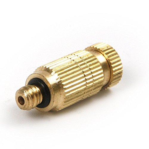 High Pressure 3/16" Threaded Outdoor Anti-drip Fogging Spray Head Misting System Nozzle, Orifice 0.3mm 10-Pack