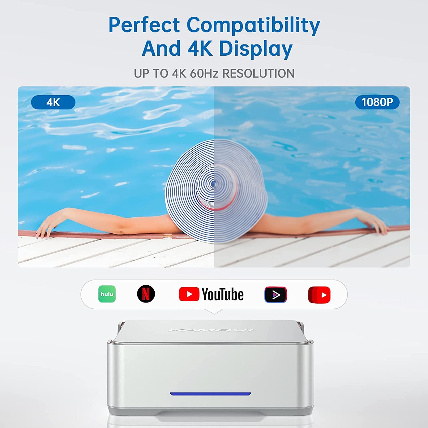 KAMRUI Mini PC,12GB RAM+256GB M.2 SSD Mini Computer,Intel Celeron N5105 Mini Desktop PC Windows 11 Pro up to 2.9GHz,2.5" SATA SSD,WiFi 2.4G/5G,Bluetooth4.2,Support 4K Triple Display