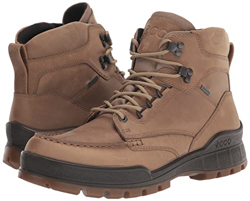 ECCO Men's Track 25 High Gore-TEX Waterproof Hiking Boot, Nutmeg Brown Nubuck, 11-11.5