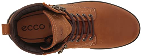 ECCO Men's Track 25 Waterproof Plain Toe Tie Hiking Boot, Amber Nubuck, 12-12.5