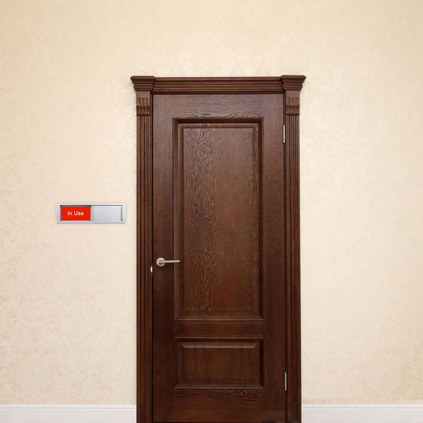 in Use or Available Sign,Vacant Occupied Sign for Home Office Hotles Hospital Restroom, Vacant Occupied Slider Door Sign Tells Whether Room in Use or Available, 7'' x 2''