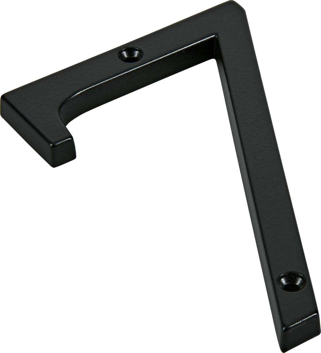 Distinctions 843147 Black Flush-Mount 4-Inch House Number 7
