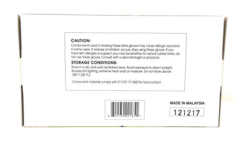 Emerald Digi-Gloves, Powder Free Disposable Latex Gloves (Medium)