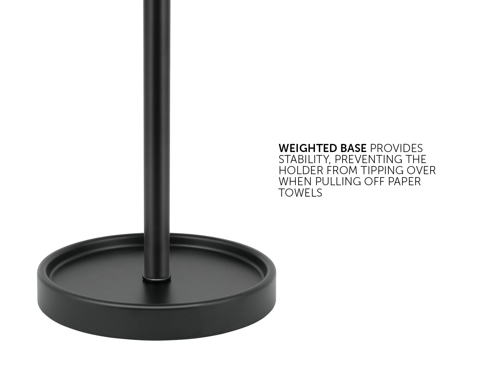 Ivilon Countertop Paper Towel Holder - Modern Bell End Minimalist Design - Color Warm Gold