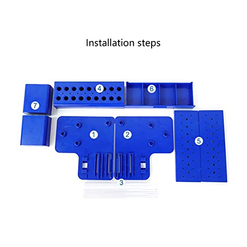 Fiarfiar Multifunctional Desktop Storage Durable High Capacity Easy Maintenance Storage Box Save Space Screwdriver Storage Hole Maintenance Storage