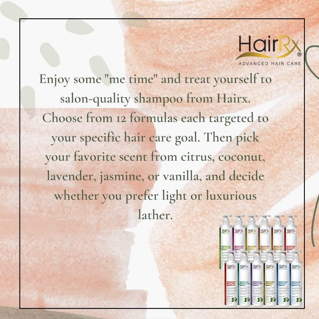 HairRx Professional Shampoo & Conditioner with Pump, Luxurious Lather, Shine-Restoring, Lavender, 2 Ounce, (Pack of 6), 10