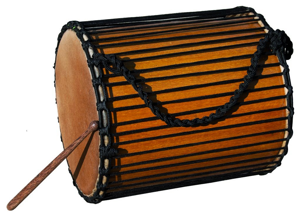 Doundoun Drum made of Mahogany finish a set, 16"x14", 20"x16", 24"x18" (Set)
