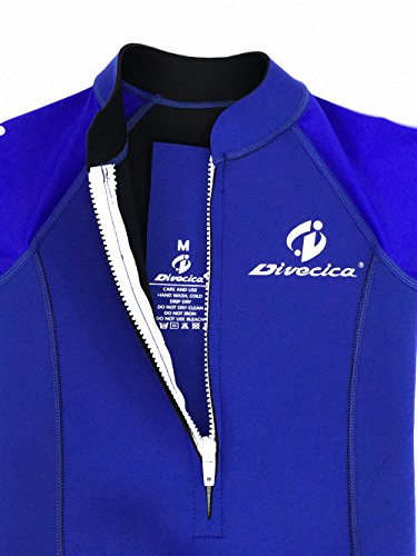 DIVECICA Baby Neoprene Rubber 2mm Bright Blue Diving Wet Clothes boy and Girl All Applicable (M(9-12month))