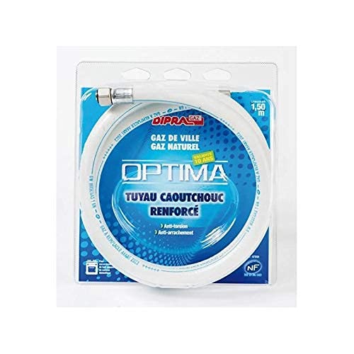 Dipra 72150 Tuyau Flexible en Caoutchouc GAZ Naturel 1,5M Gas Hose, Other, 1,50 m