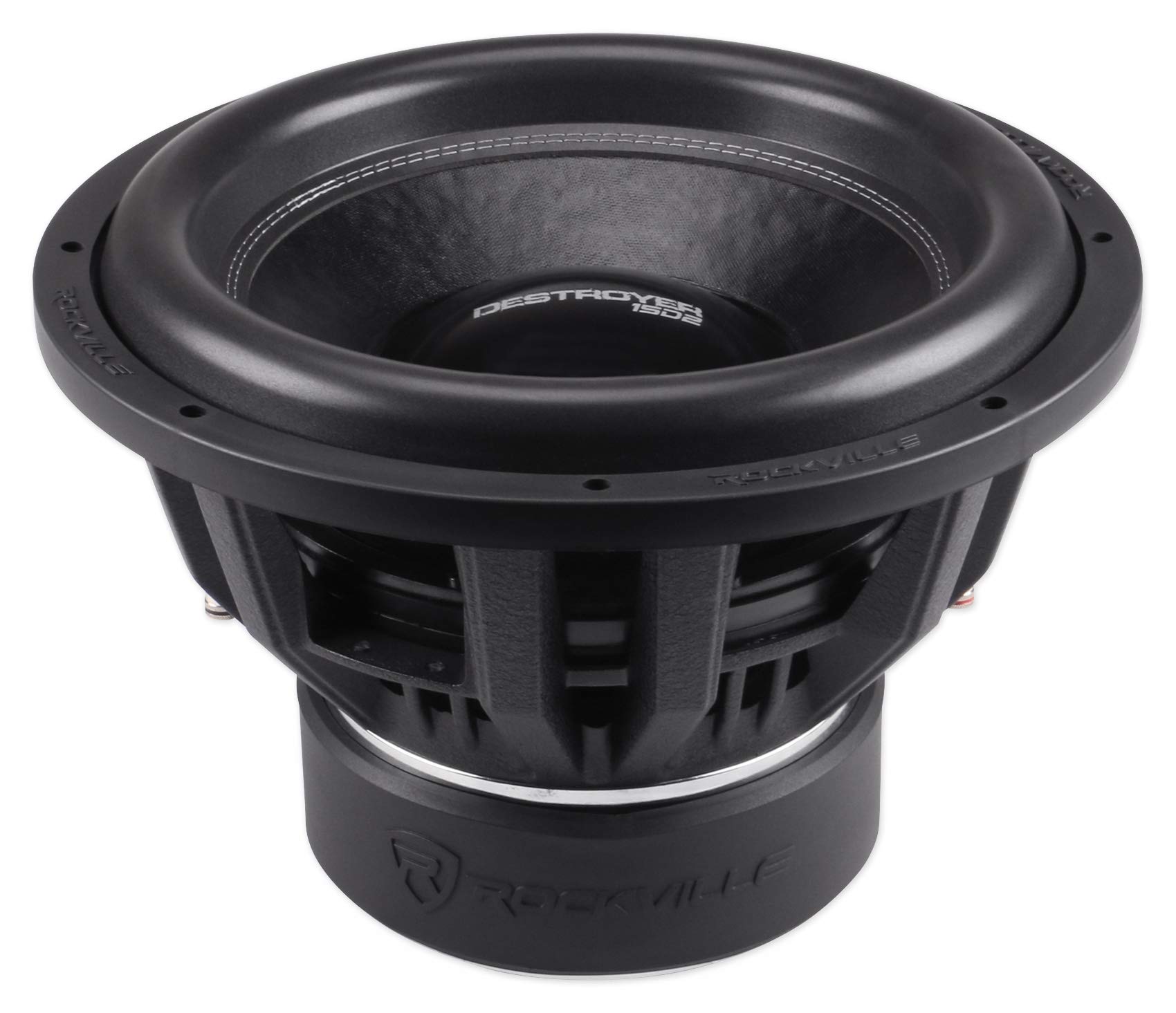 Rockville Destroyer 15D2 15" Competition Car Audio Subwoofer w/USA Voice Coils!