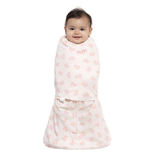 HALO 100% Cotton Sleepsack Swaddle, 3-Way Adjustable Wearable Blanket, TOG 1.5, Small, Baby Girl Bundle