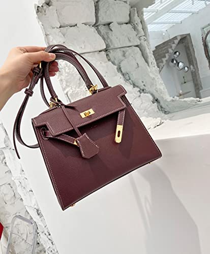 Grubify Women's Large-Capacity Messenger Bag Women Handbag (Color : Fuchsia, Size : 24.5 * 10 * 18)