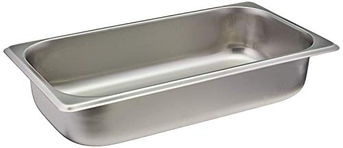 Tiger Chef Third Size Stainless Steel Steam Table Water Pan, Food Pan For Food Warmer Buffet Server for Parties, Restaurants, Catering Supplies (3, Third Size)