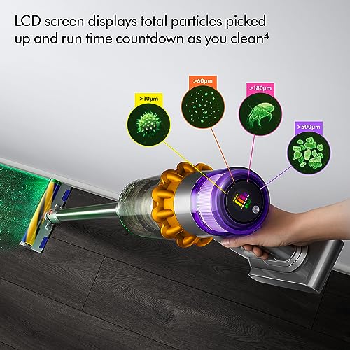 Dyson V15s Detect Submarine​, Bagless, Yellow/Nickel