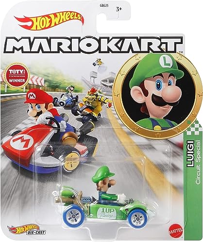 Hot Wheels Mario Kart Character Cars Diecast Complete Set of 7 Vehicles from GBG25-956K Release