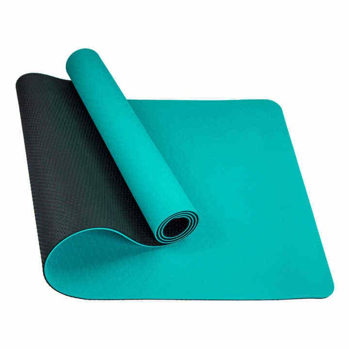 Eco-Friendly Fitness Waterproof Non Slip Workout Yoga Mats 1/4" Thickness (LIGHT BLUE)