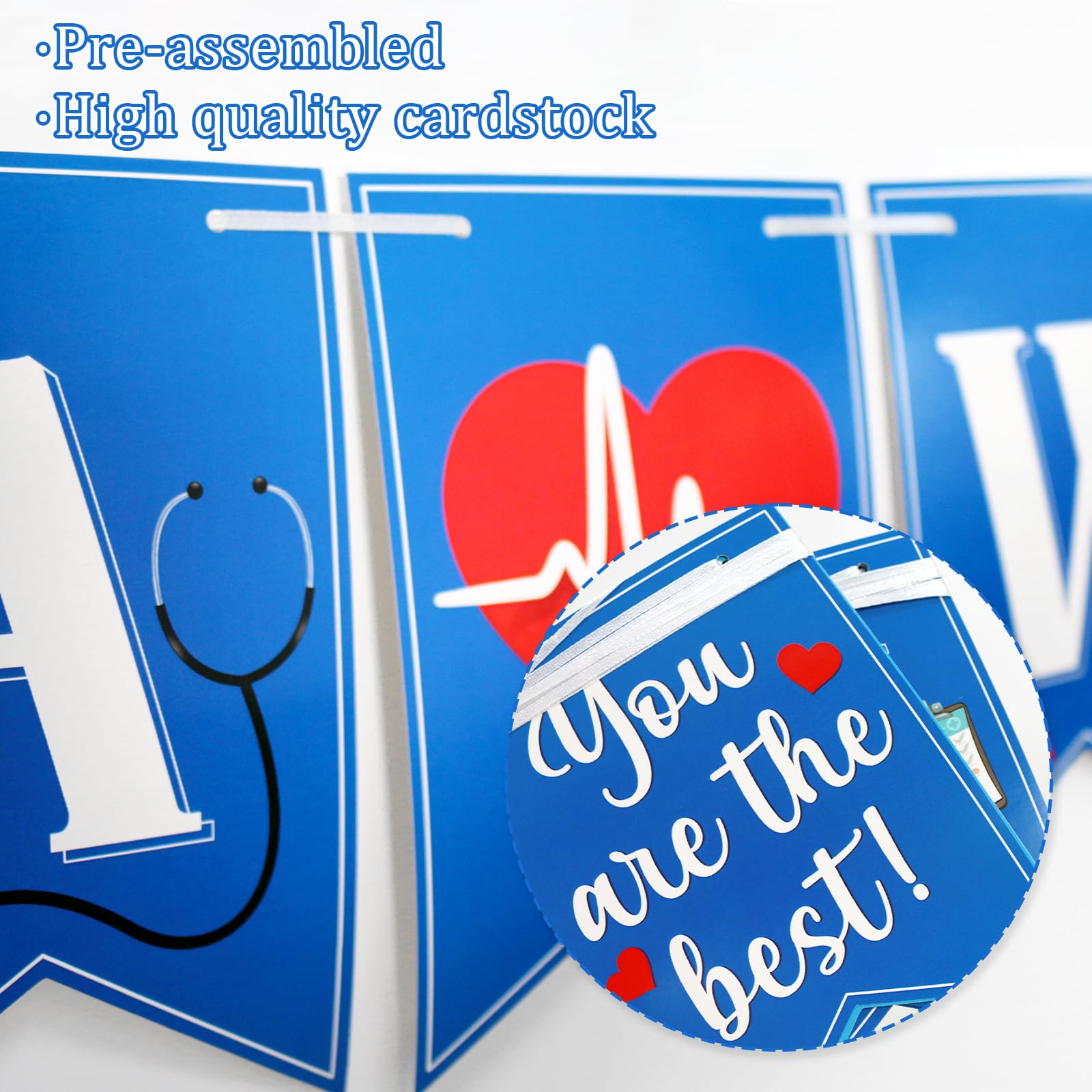Happy PA Week Banner, Physician Assistant Appreciation Week Party Decor, Physician Assistant Week Party Decorations (Pre-strung)