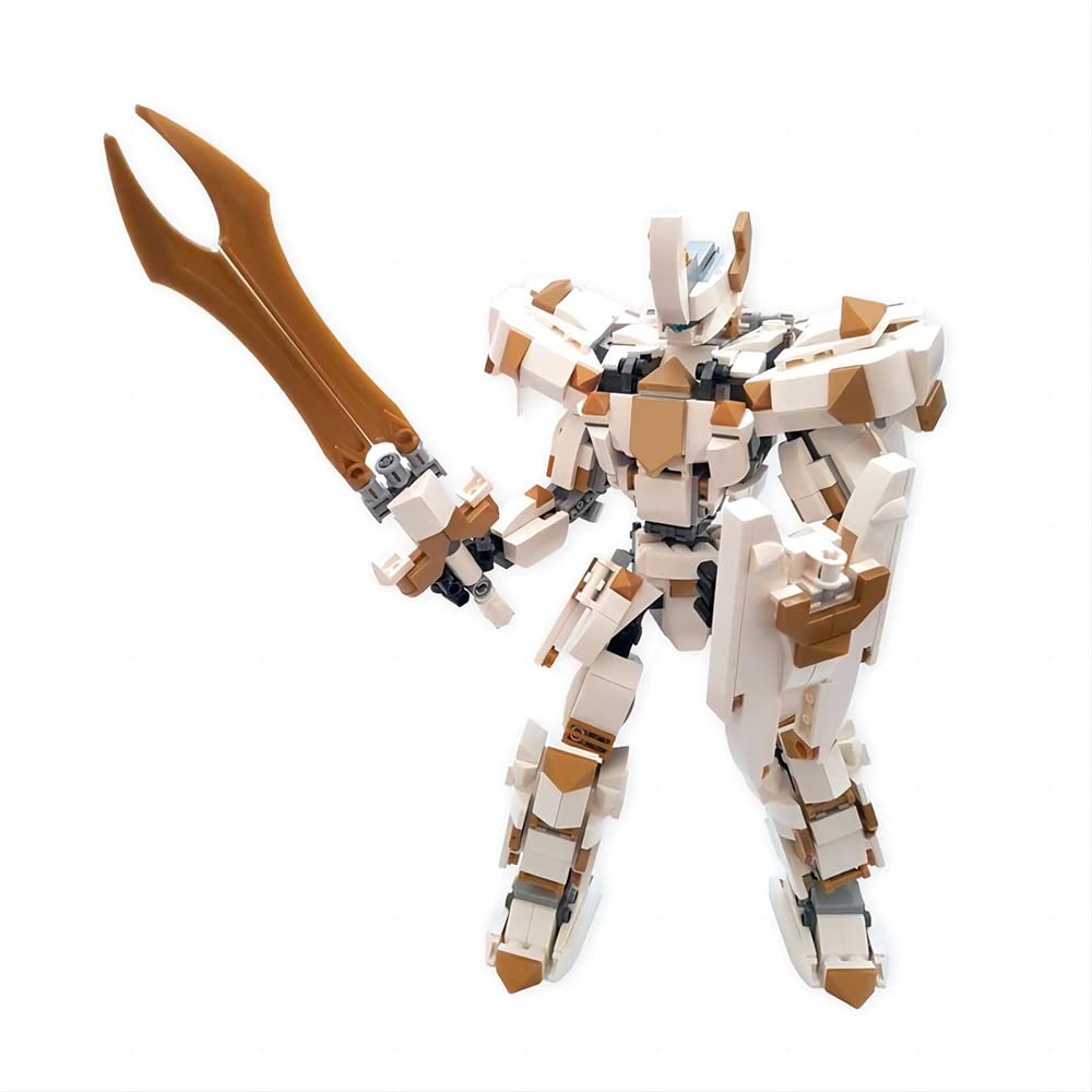 Future Robot Warrior Lancelot Building Block Playset, The Robot Spirits Mecha Toys for Boys Birthday Suitable (616 pcs)