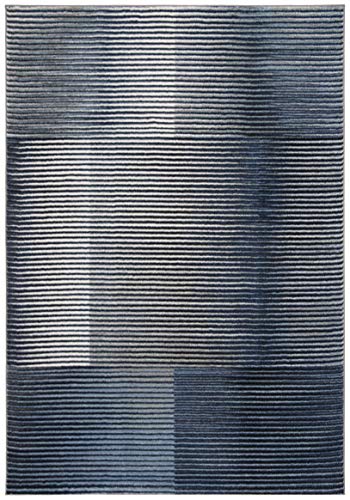 SAFAVIEH Galaxy Collection 8' x 10' Blue / Navy GAL115M Modern Non-Shedding Living Room Bedroom Dining Home Office Area Rug