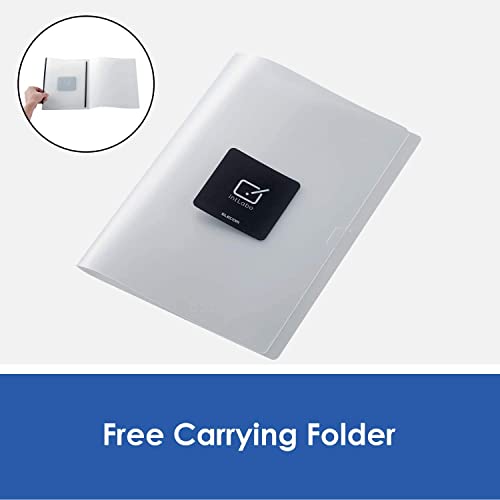 ELECOM Detachable Pencil Feel Screen Protector -Nano Suction Finish-, Smooth type, Japan Made, Drawing/Notetaking/Anti-glare, Galaxy Tab S7 FE (TBG211FLNSPLL-W)