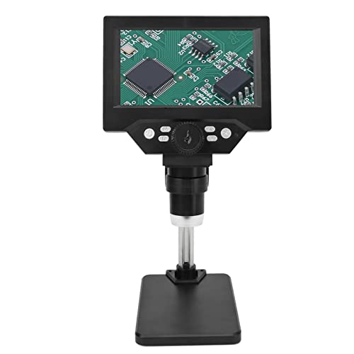 LCD Digital Microscope, 5.5inch 10MP USB 1080P 1000X Magnification Zoom Coin Microscope for Adults, Computer Stereo Microscope, 8 LED Lights, Battery 3000mAh, Stand